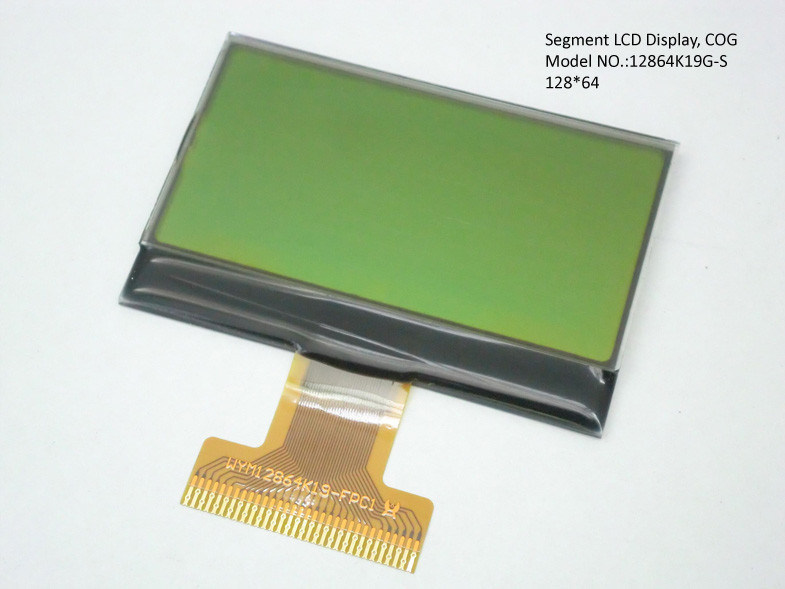 Yellow or Blue Background Segment LCD Display 128 * 64 , 7 segment ...